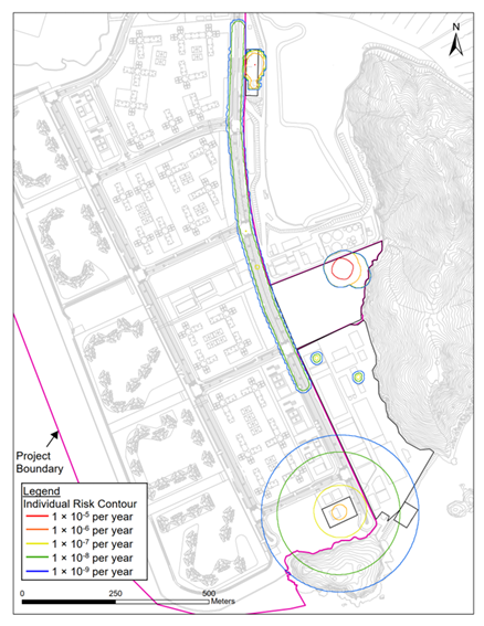 Plate 13 ‑ 4 Cumulative Individual Risk Contours