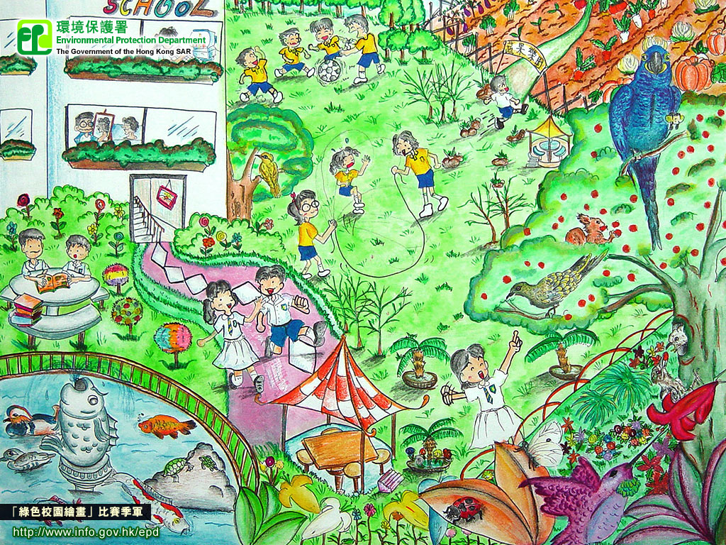 how to draw a environmental protection