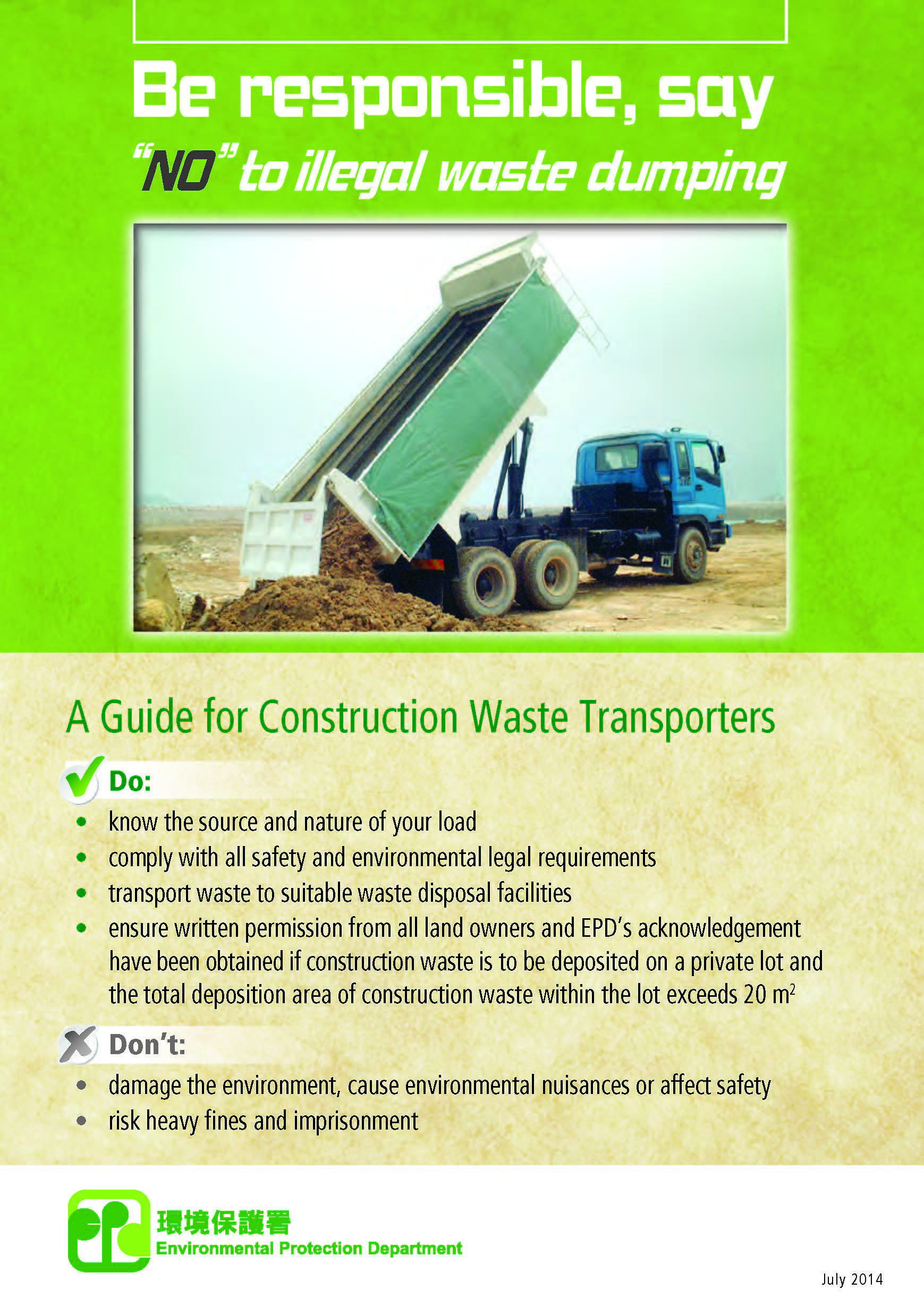 Control of Land Filling and Fly-Tipping Activities -A Guide for ...